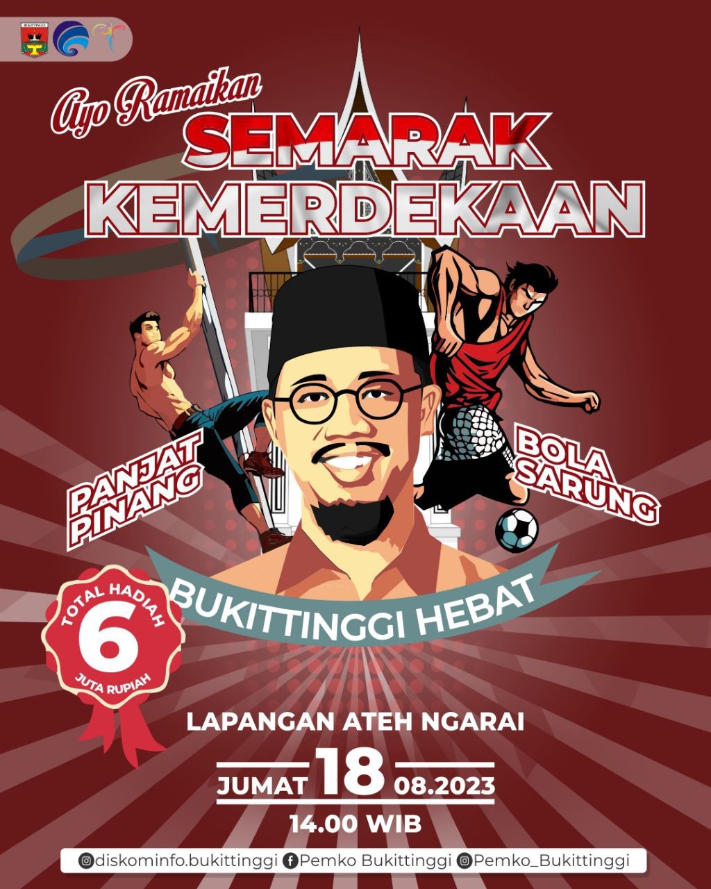 Meriahkan HUT RI ke-78 Tahun 2023, Pemerintah Kota Bukittinggi mengadakan kegiatan Semarak HUT ...