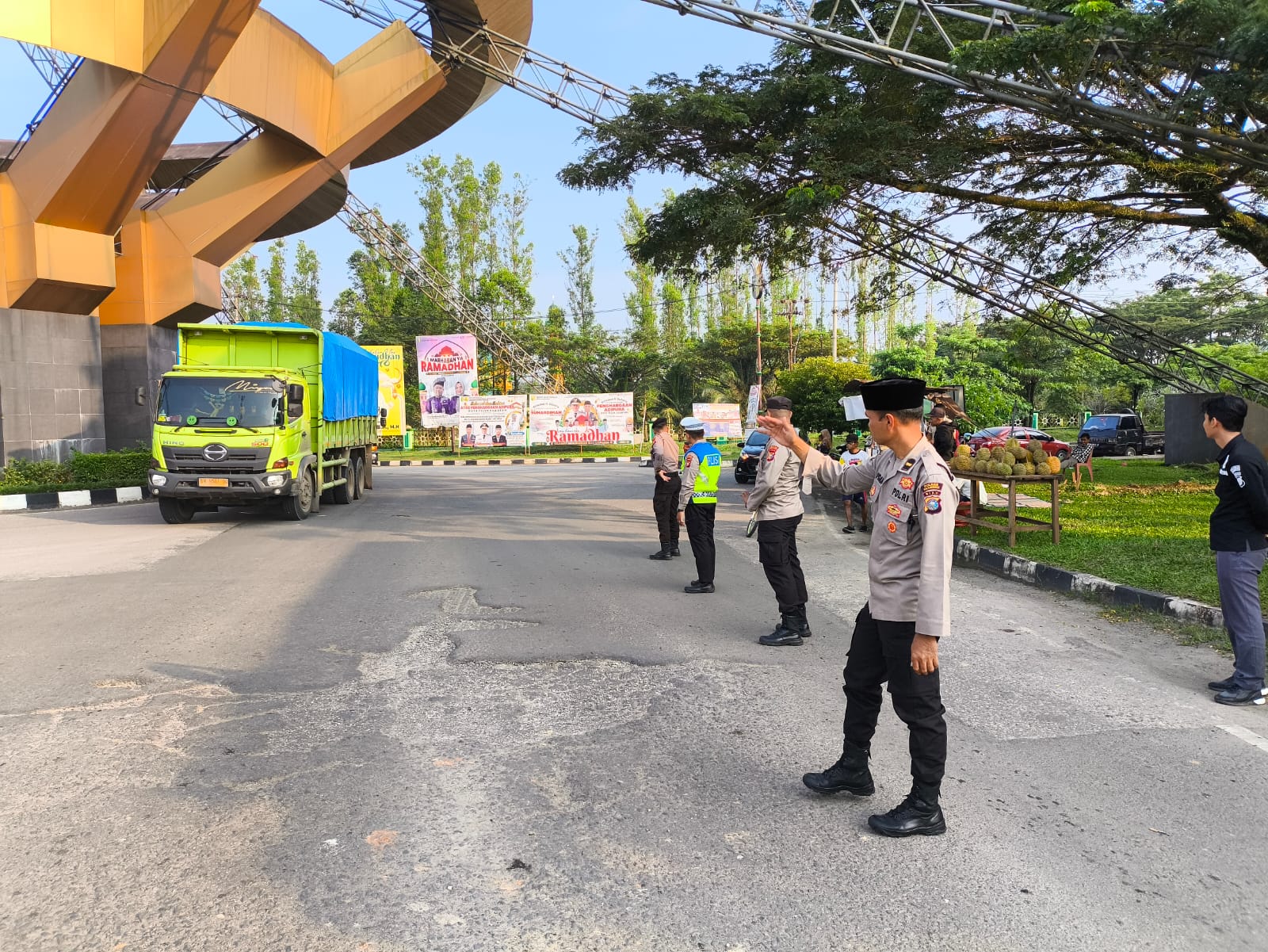 Polres Kuansing Gelar Operasi Tertib Ramadhan Lancang Kuning Tahun 2024 di Pos Pam Cerano Teluk ...