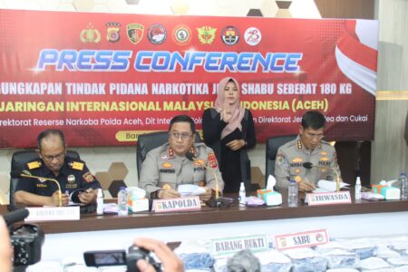 Polda Aceh Berhasil Ungkap Kasus Narkotika Jenis Sabu Jaringan Internasional, Barang Bukti Capai ...