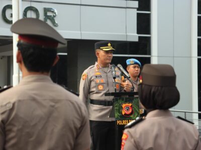 125 Personel Naik Pangkat, Kapolres Bogor Pimpin Upacara Korps Raport Kenaikan Pangkat ...