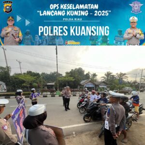Satgas Preemtif Polres Kuansing Sosialisasikan dan Sebarkan Brosur Operasi Keselamatan Lancang ...