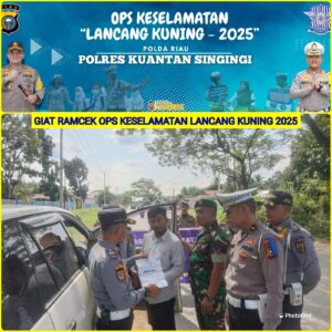 Polres Kuansing Laksanakan Ramp Check Kelayakan Bus dan Angkutan Penumpang Dalam Operasi ...